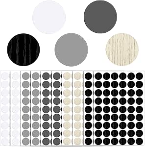 540 PCS Self-Adhesive Screw Hole Stickers，Mabor Waterproof Screw Cover ...