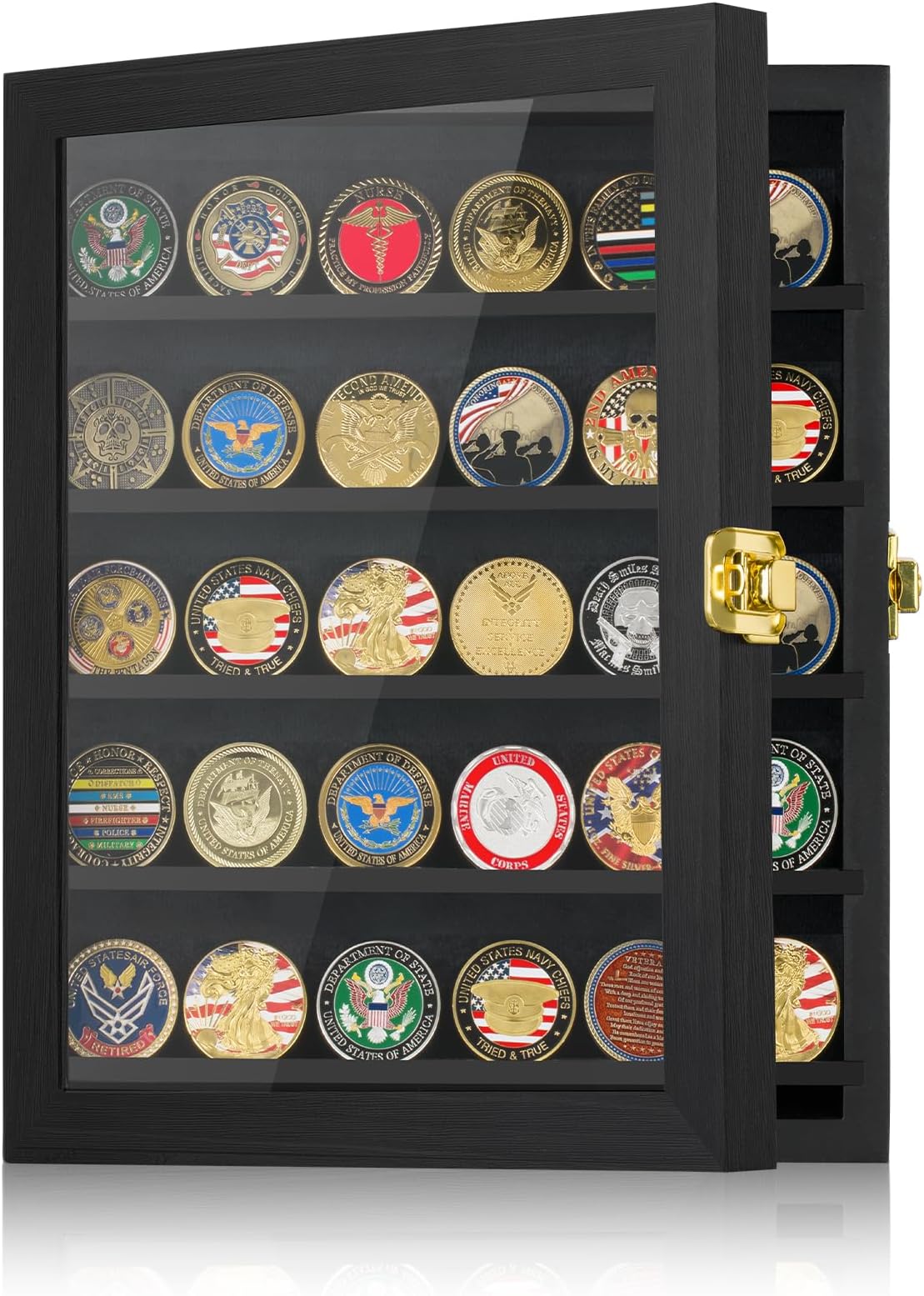 Amazon.com: PiaoHao Medals Display Case Wall Frame for Collector ...