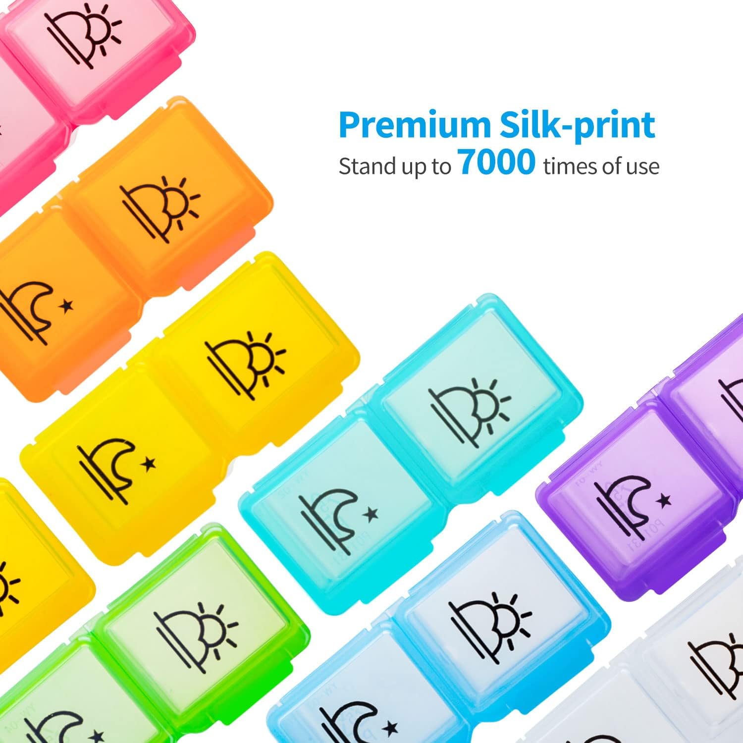 ZIKEE Pastillero organizador mensual de 30 días, pastillero portátil de ...