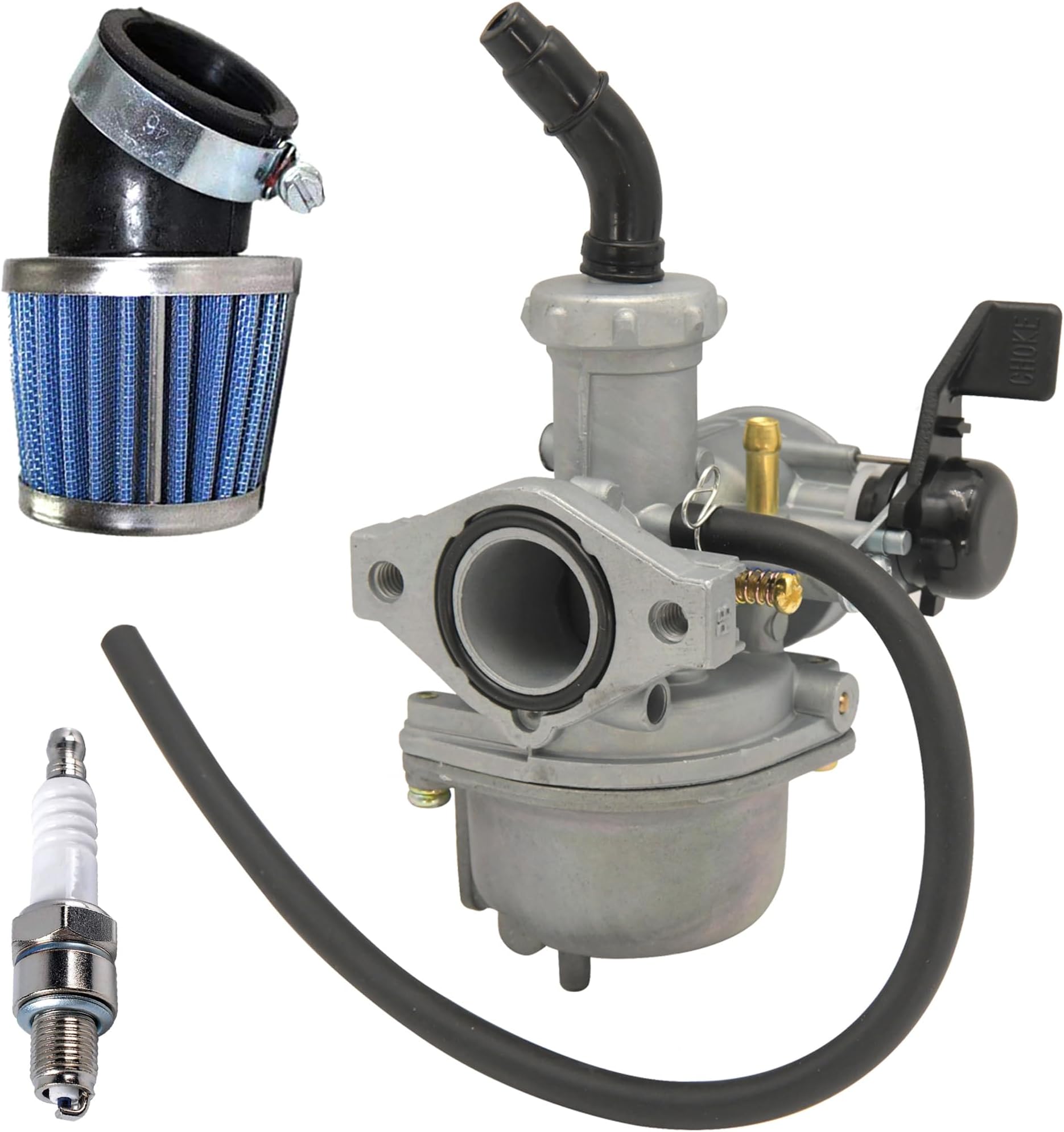 Amazon.com: PZ22 Carburetor,22mm Carb Fits for 110cc 125cc Dirt Bikes ...