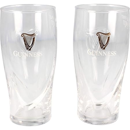Amazon.com | Guinness Half Pint Glasses - Livery Design by Guinness ...