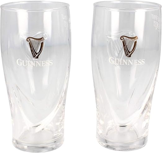 Amazon.com | Guinness Half Pint Glasses - Livery Design by Guinness ...