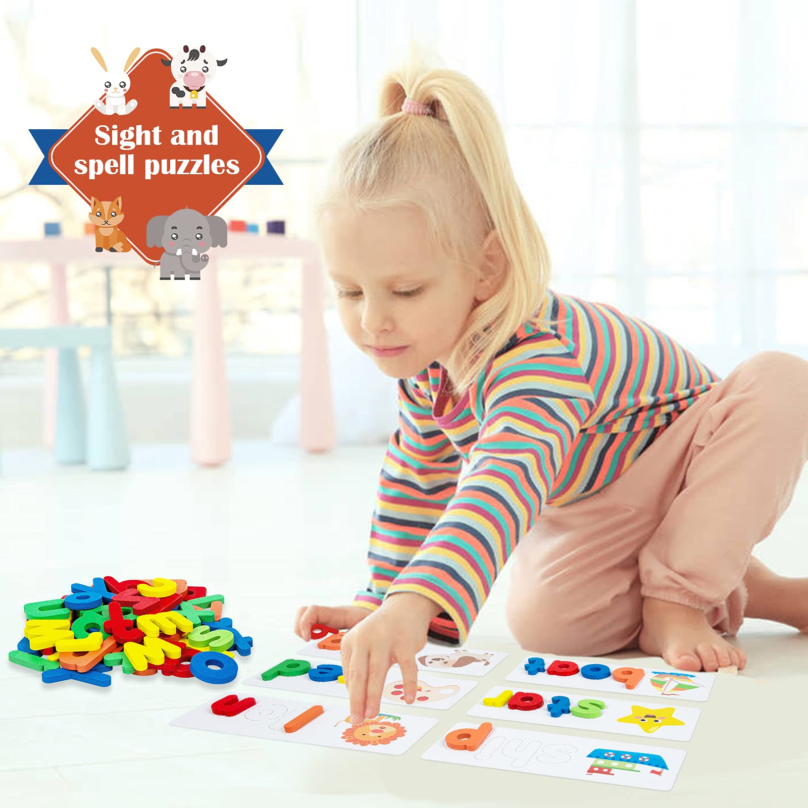 Buy See and Spell Learning Toy Alphabet Flash Cards Spelling Games ...