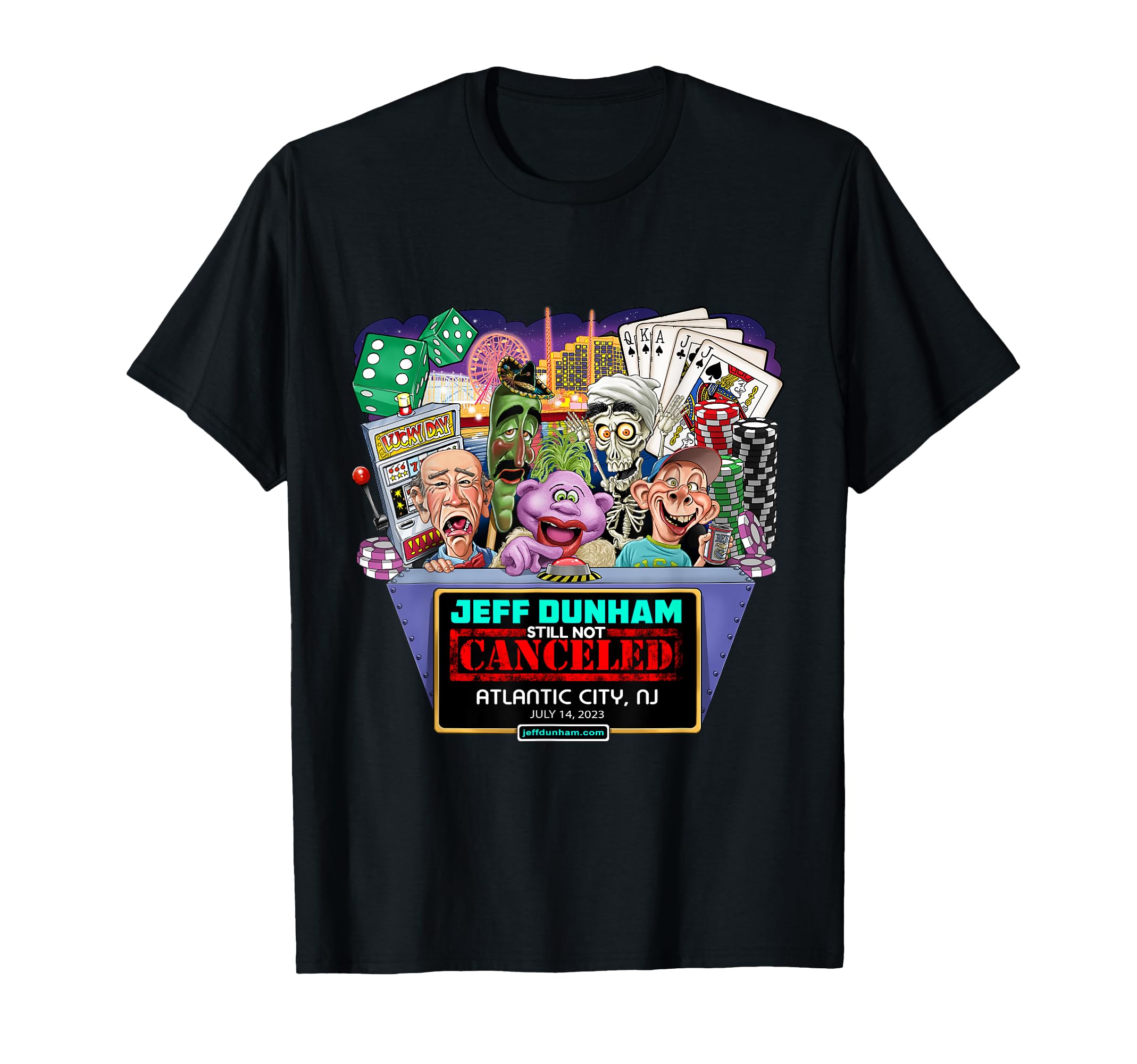 Amazon.com: Jeff Dunham Atlantic City, NJ (2023) T-Shirt : Clothing ...