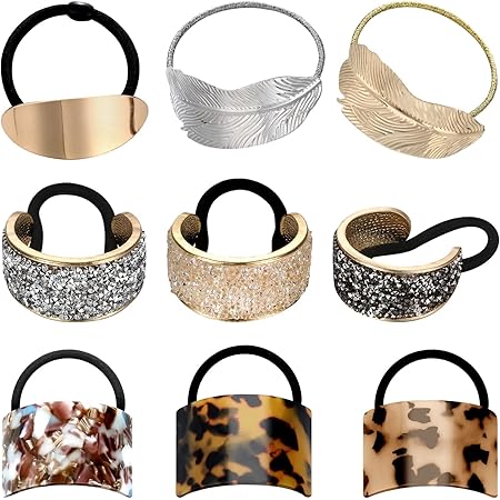 Metal Hair Ties Gothic Punk, Women Girl Metal Elastic Hair Clips ...