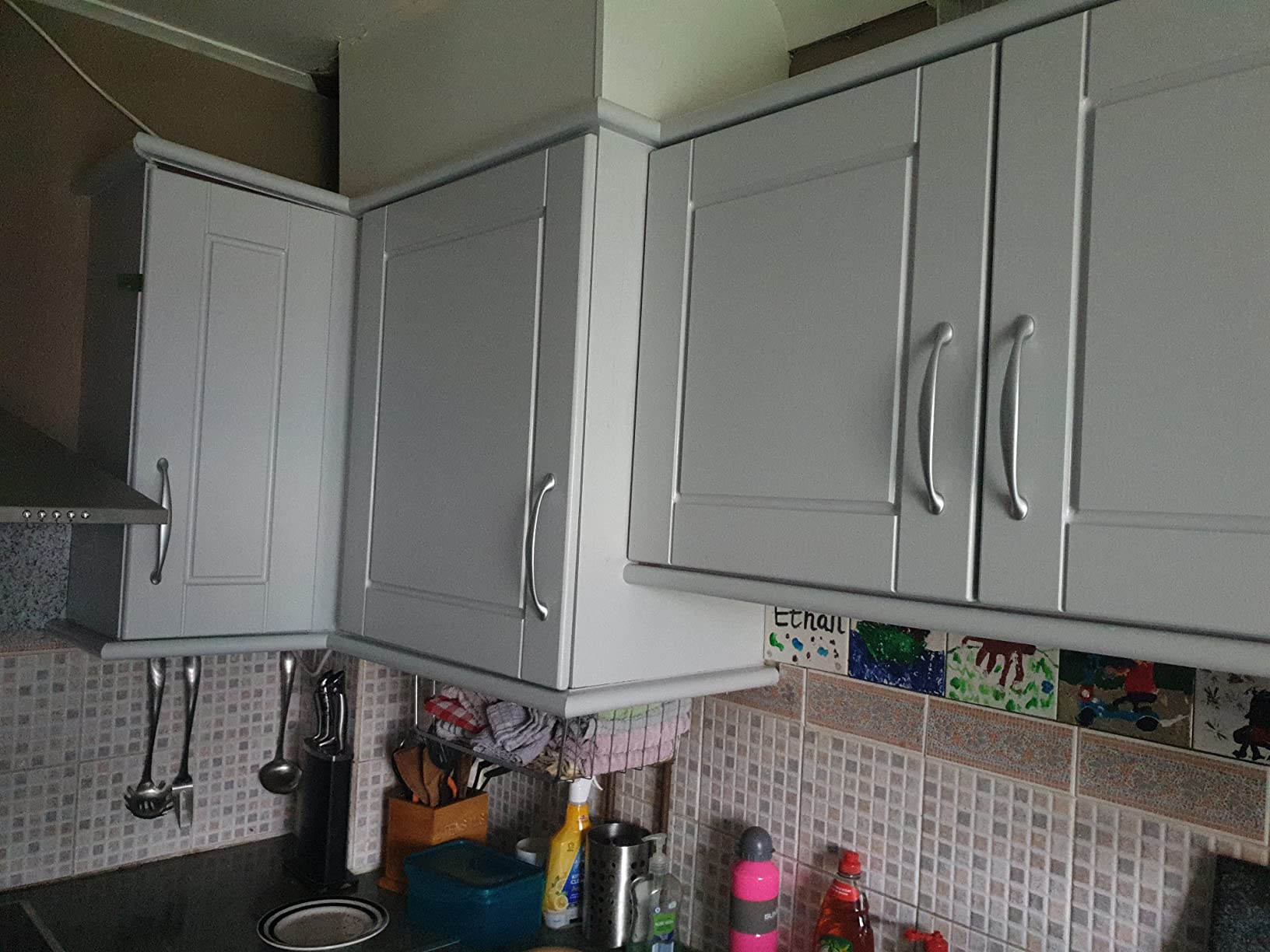 V33 Renovation Cupboard and Cabinet Paint - 2L (Soft Grey) : Amazon.co ...