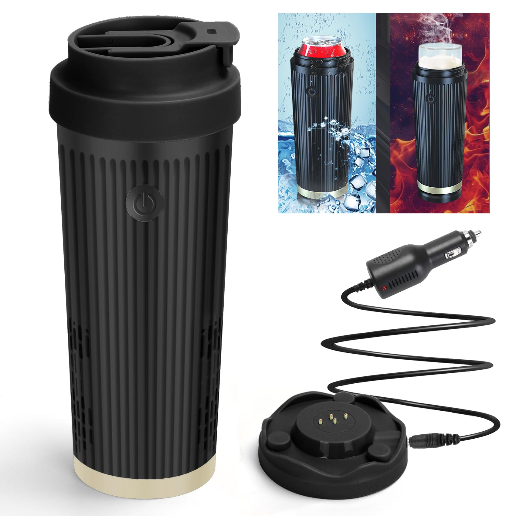 Amazon.com: Rommeka Smart Cooling and Heating Cup for Car, 2-in-1 Smart ...