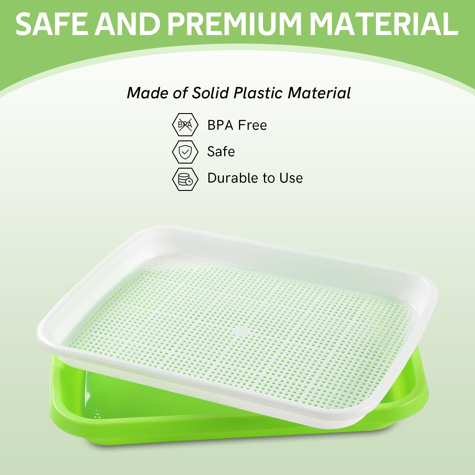 Snapklik.com : MYFULLY 10 Packs Seed Sprouter Tray BPA Free Nursery ...