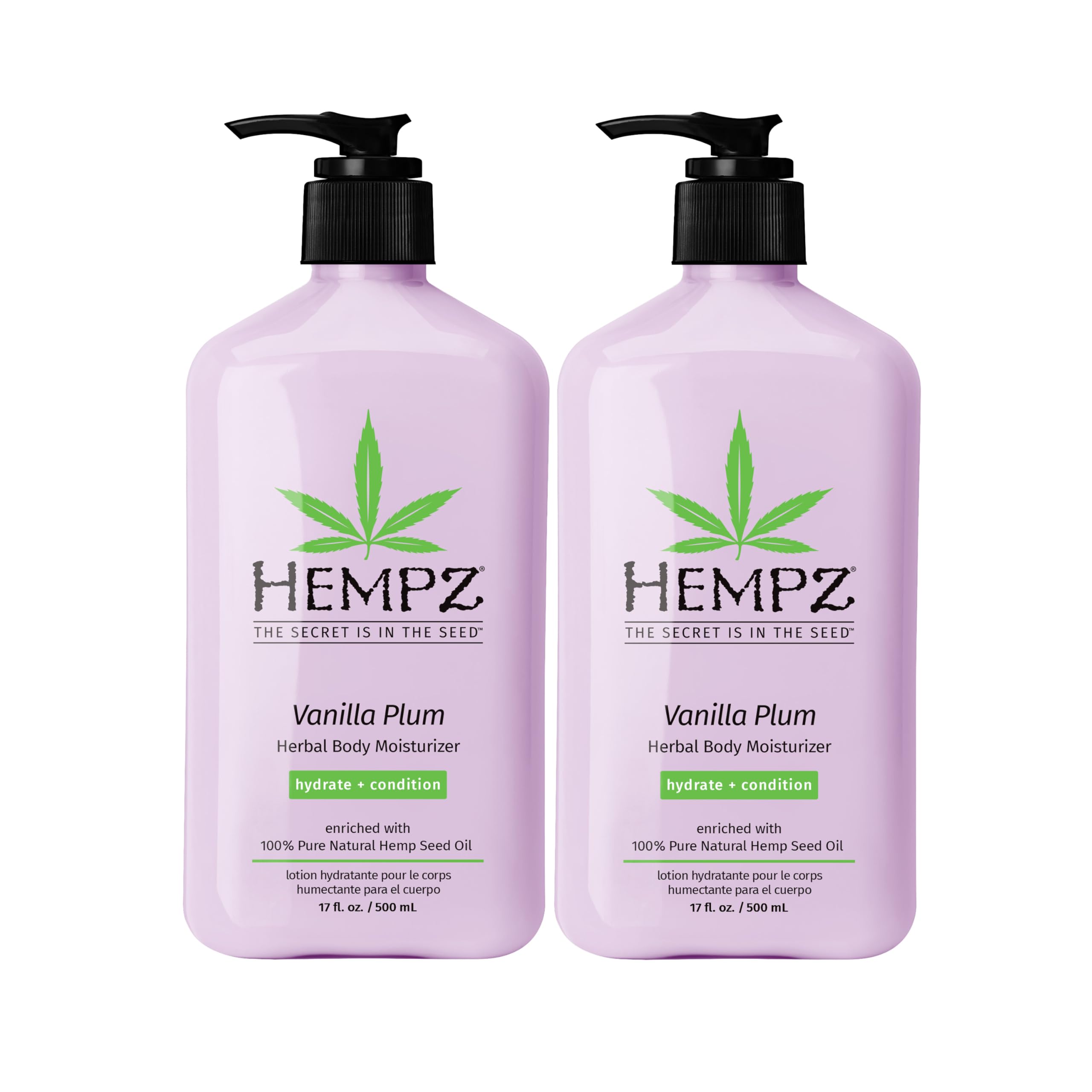 Amazon.com : Hempz Limited Edition Vanilla Plum Hydrating Body & Hand ...