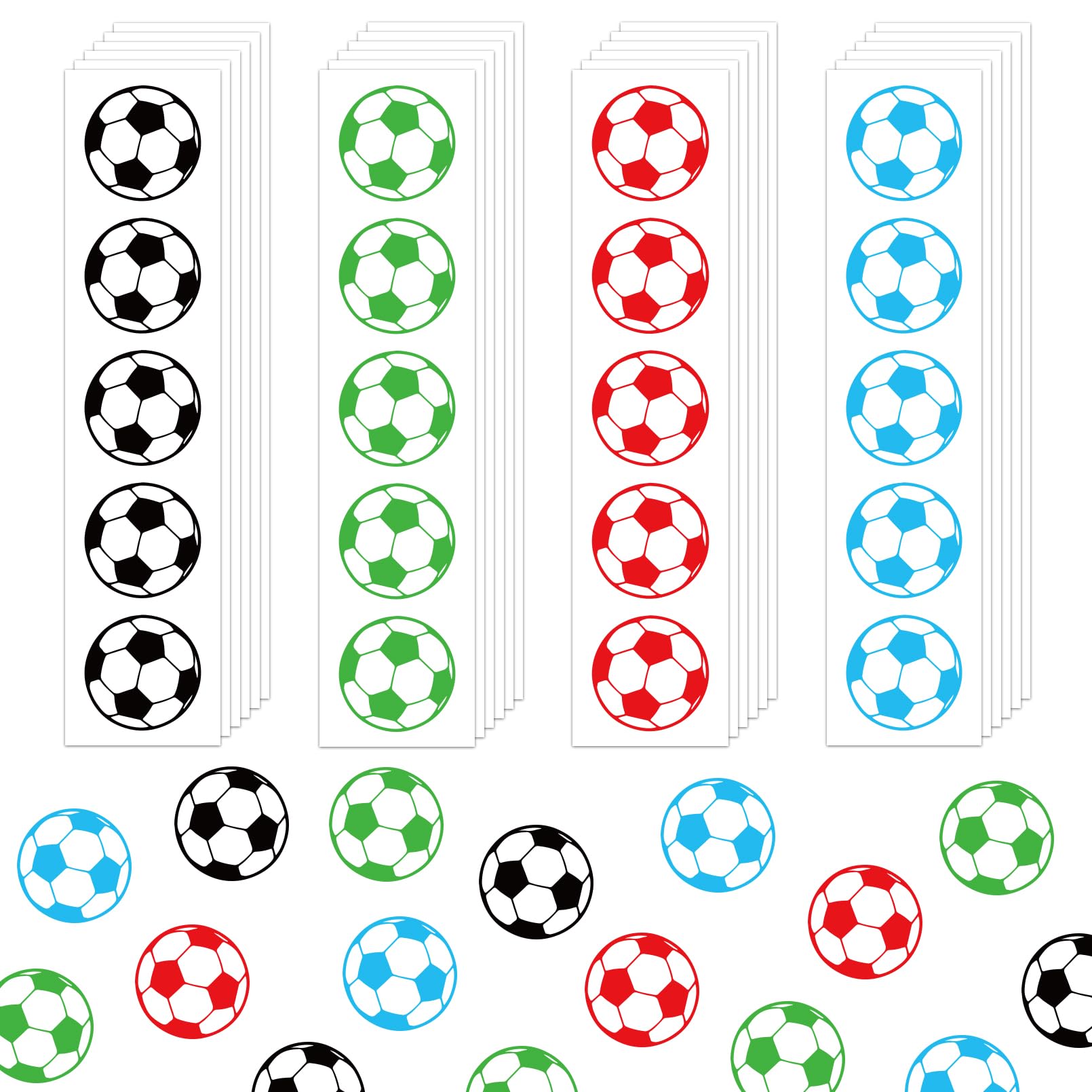 Amazon.com: 120 Pcs Soccer Stickers Vinyl, Soccer Ball Stickers for ...