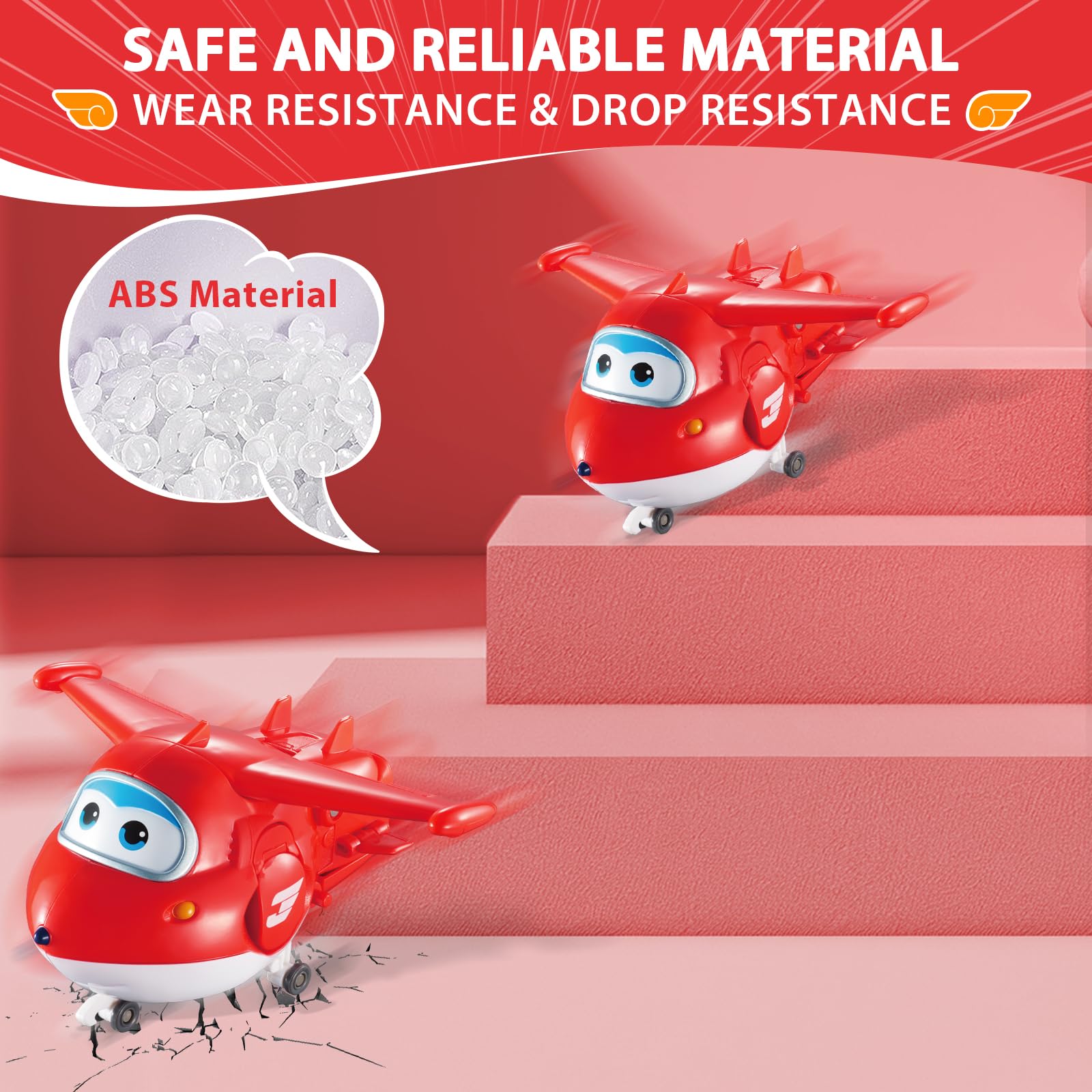Snapklik.com : Transformable Toys, 5 In Jett Airplane Transforming ...