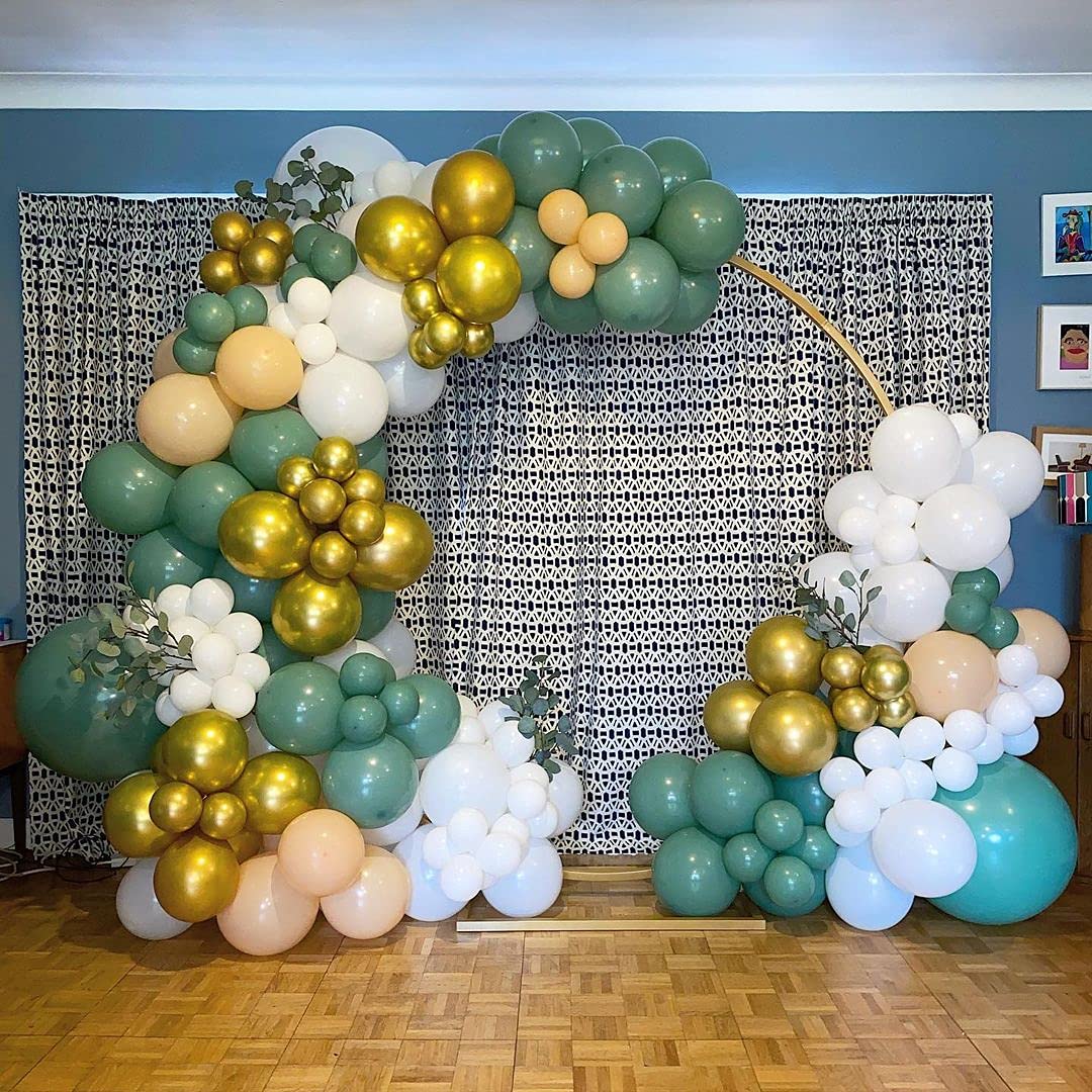 Sage Green Balloons 84 pcs Sage green Balloons Garland Arch Kit 5 inch ...