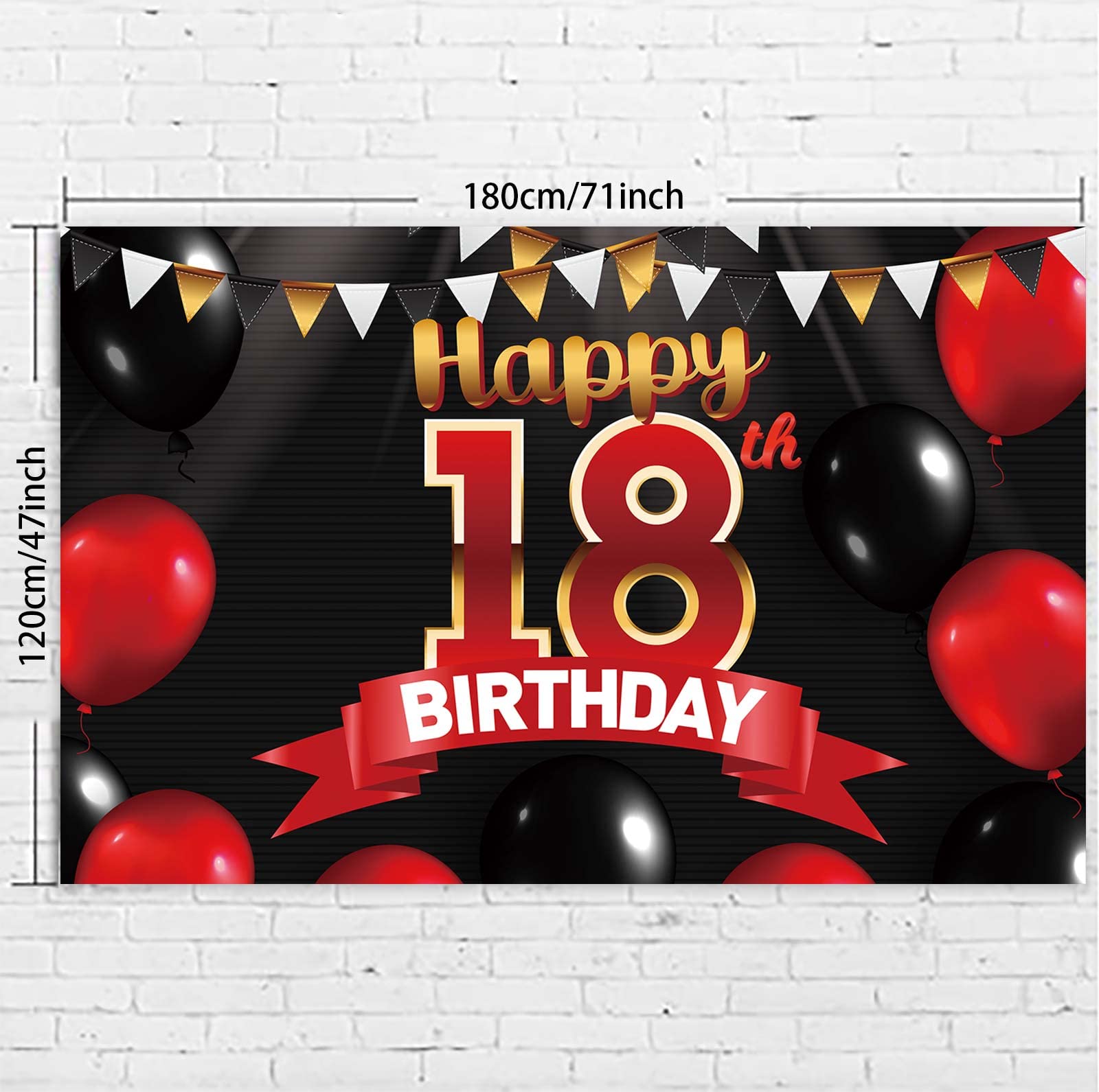 18th Birthday Background Red