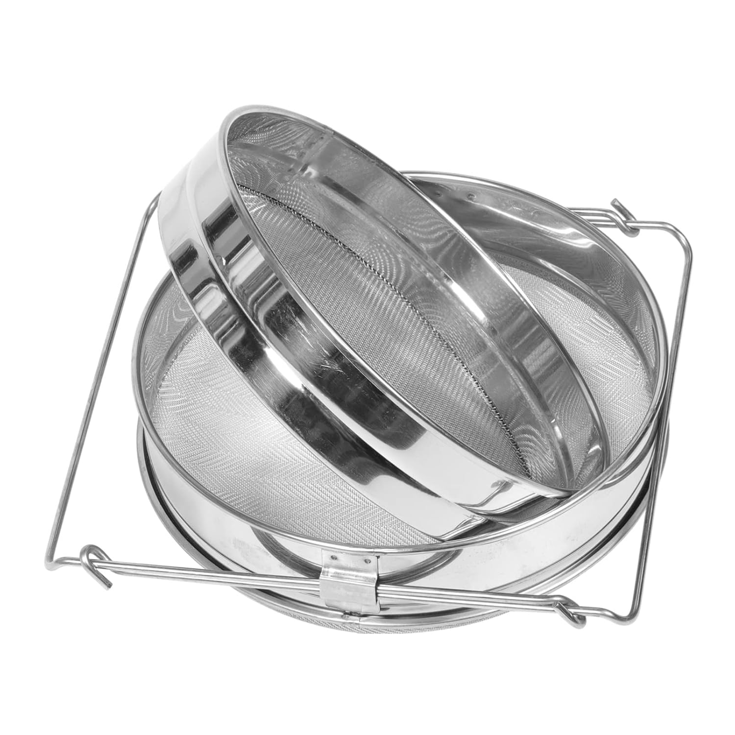 Stainless Steel Double Sieve Strainer: Honey Double Bee Sieve Honey ...
