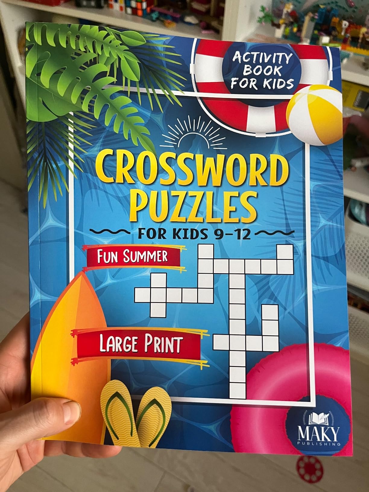 Crossword Puzzles for Kids 9-12: Fun Summer Crossword for Kids | Large ...