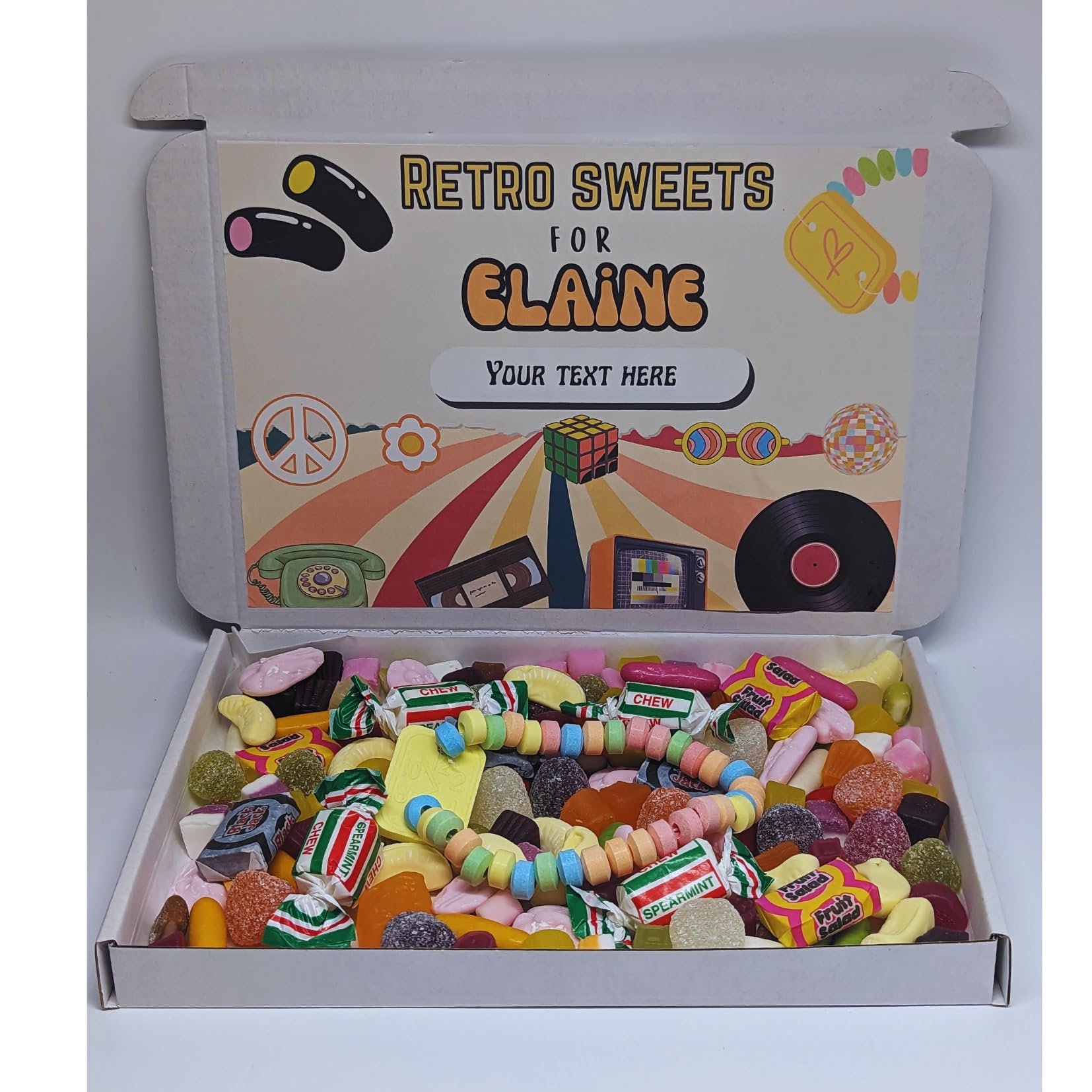 Personalised Retro sweet box | retro sweet box | 1970s 1960s 1980s ...
