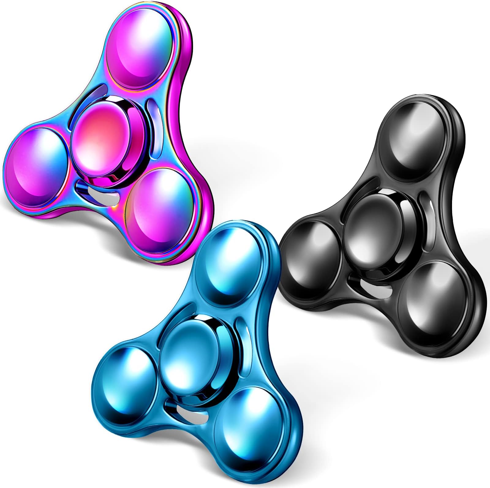3 Pieces Metal Hand Spinner Metal Fidget High Speed Alloy Spinner Toy ...