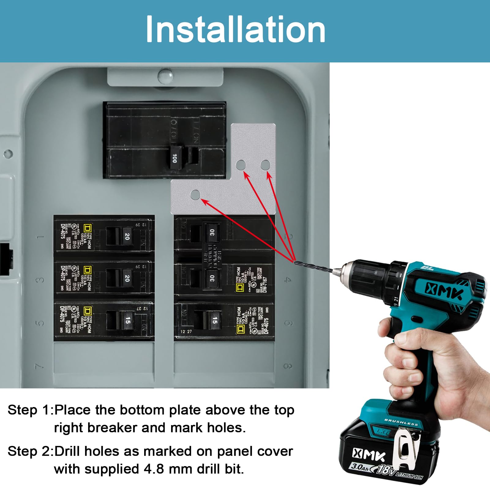 Snapklik.com : Generator Interlock Kit For Square D QO Or Homeline 100 ...