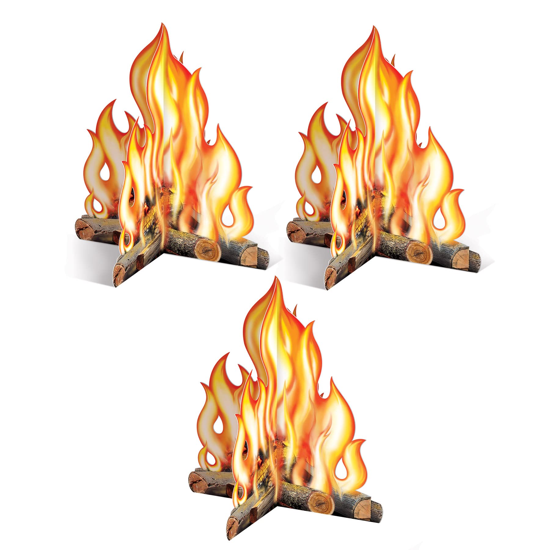 Amazon.com: Beistle 3-D Paper Campfire Centerpieces, 12" Tall, Set of 3 ...