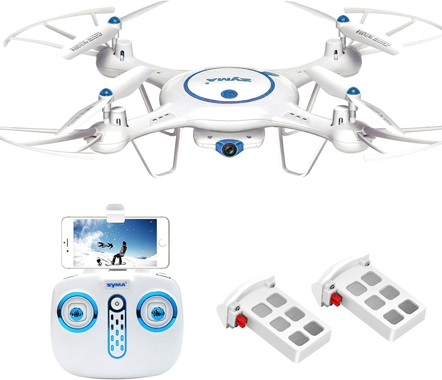 Amazon.com: Cheerwing Syma X5C-1 Drone with Camera plus 4-in-1 650mAh ...
