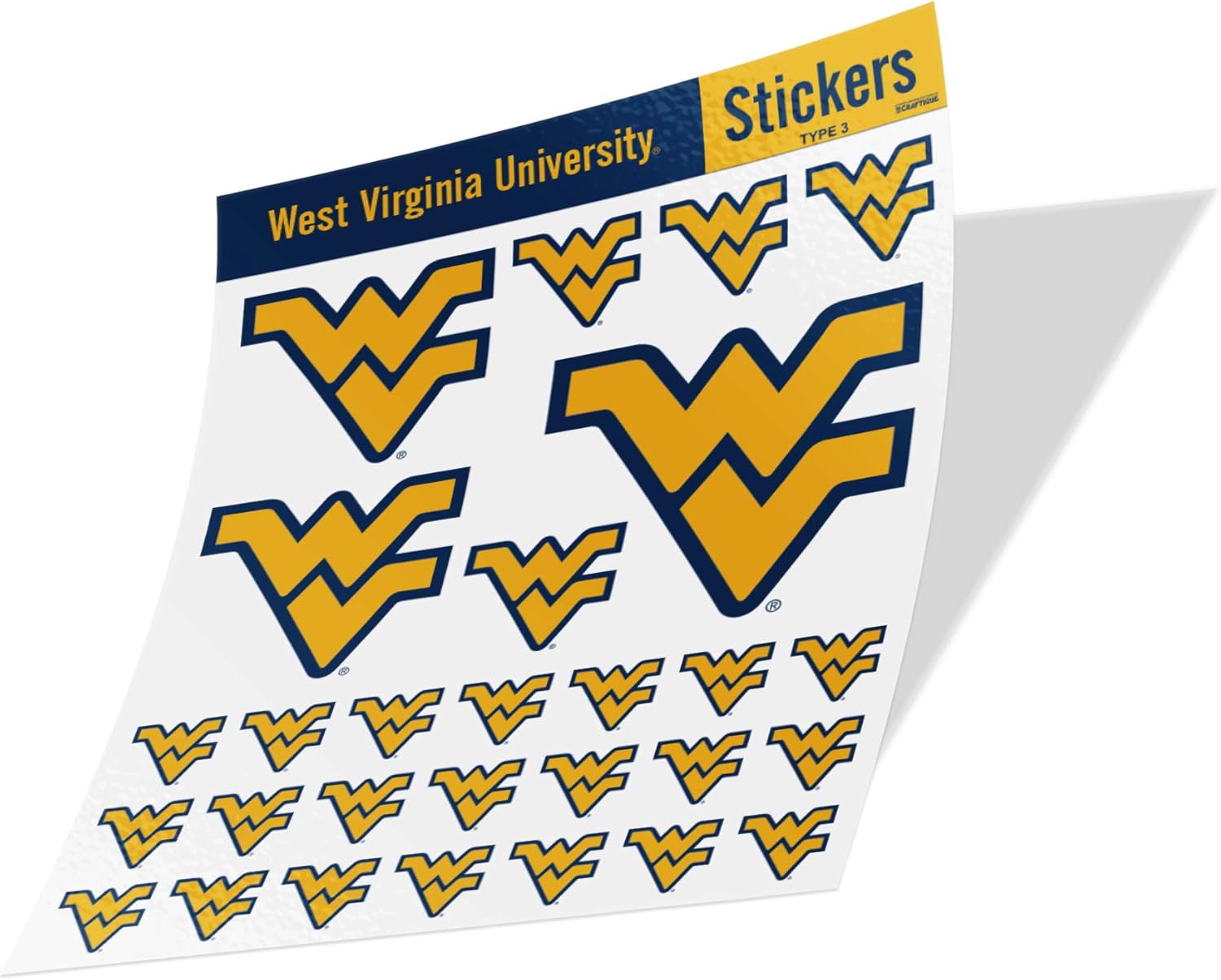 Amazon.com: West Virginia University Sticker WVU Mountaineers Stickers ...