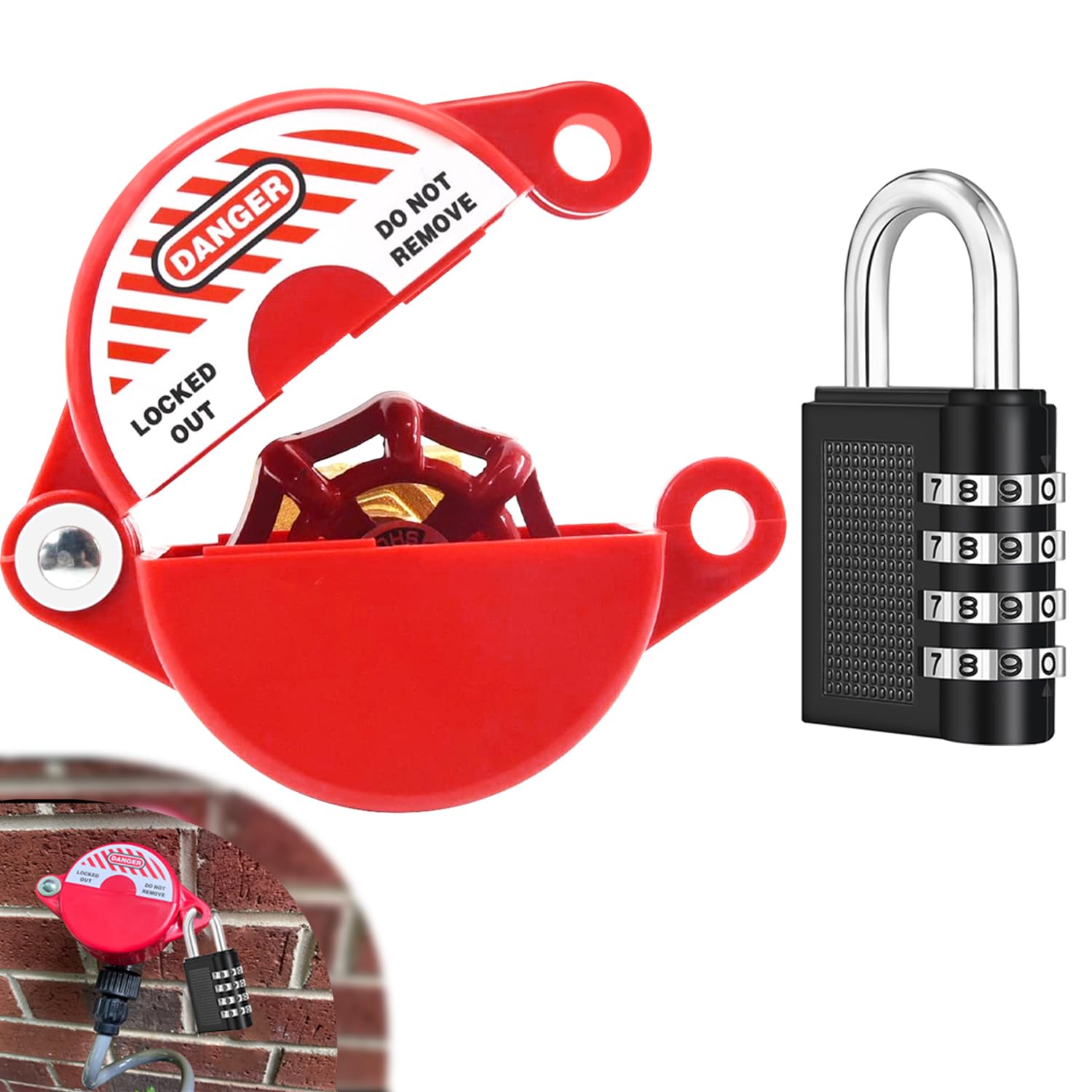 Snapklik.com : Smseace Gate Valve Lockout Device