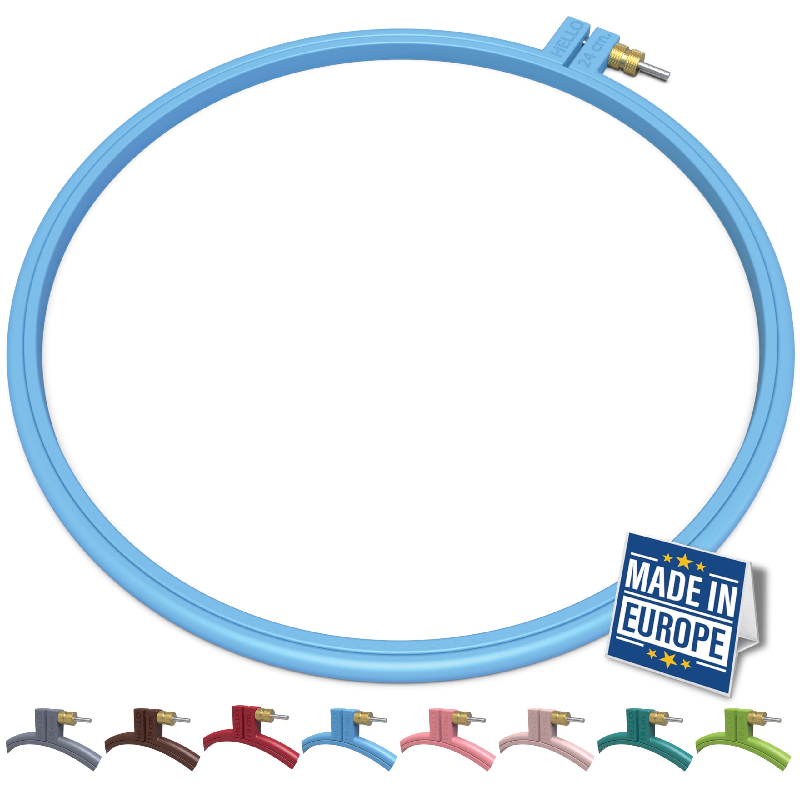 Amazon.com: Maker Susan Plastic Embroidery Hoop, Hello Series Cross ...