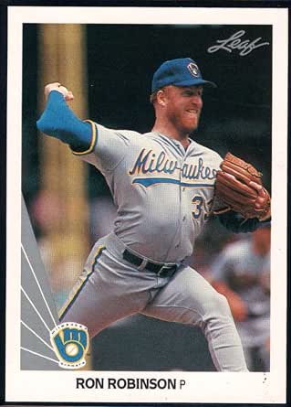 Amazon.com: 1990 Leaf Baseball #467 Ron Robinson Milwaukee Brewers ...