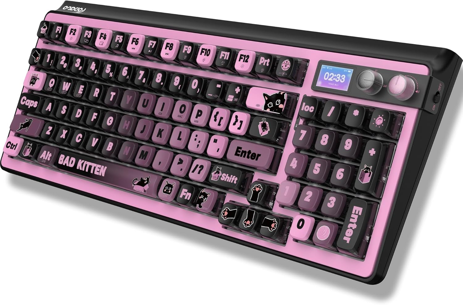 Amazon.com: FOPATO H98 Gaming Keyboard, 98% Hot Swappable Gasket Structure, 3-Mode Mechanical ...