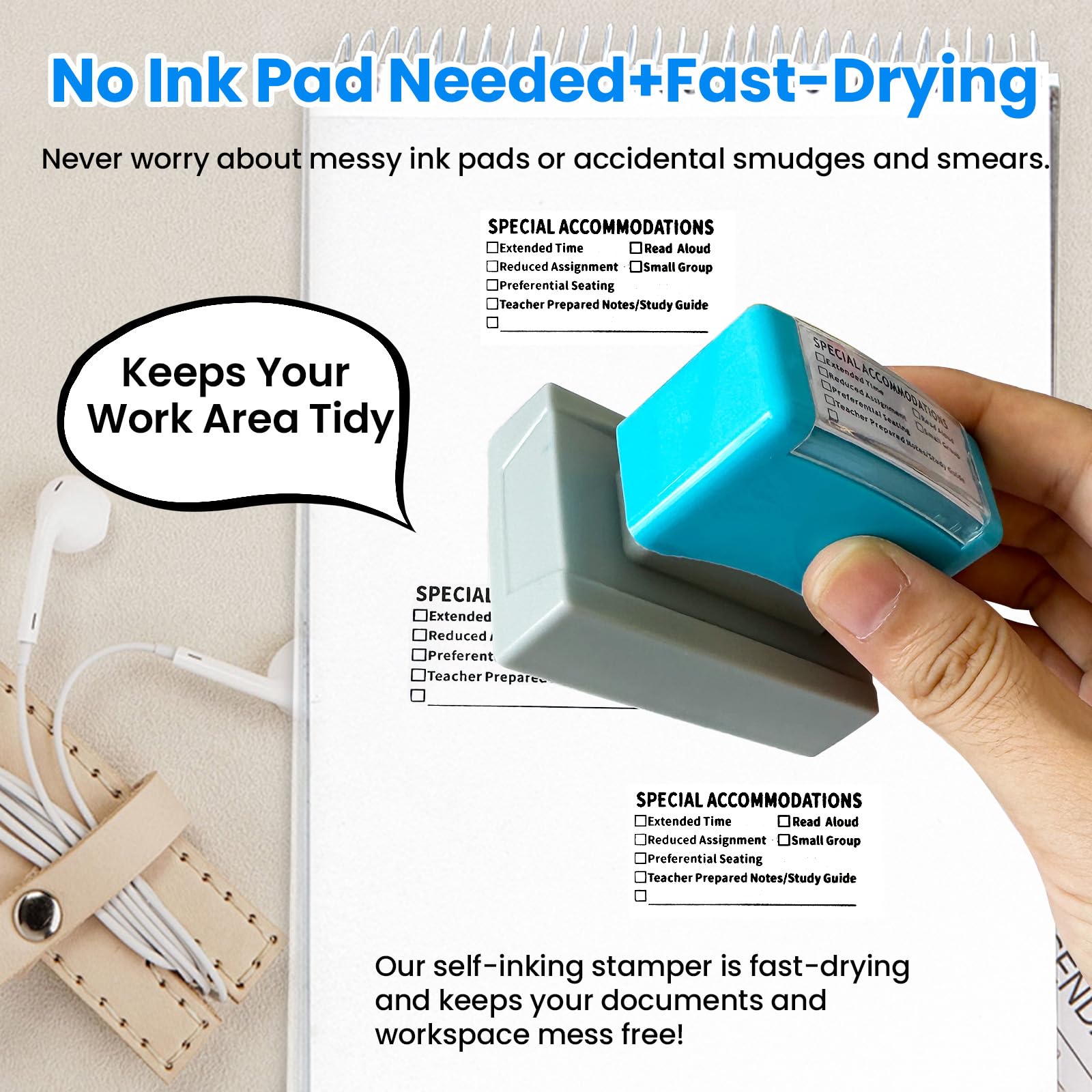 Classroom Checklist Stamp Special Accommodations Self Inking Stamp ...