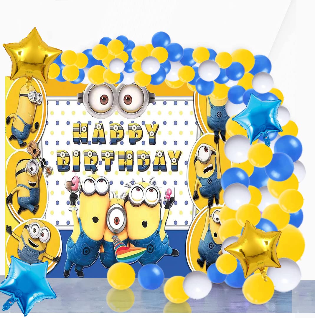 Birthday Party Decoration Items With Happy Birthday Backdrop Banner And birthday-party-decoration-items-with-happy-birthday-backdrop-banner-and