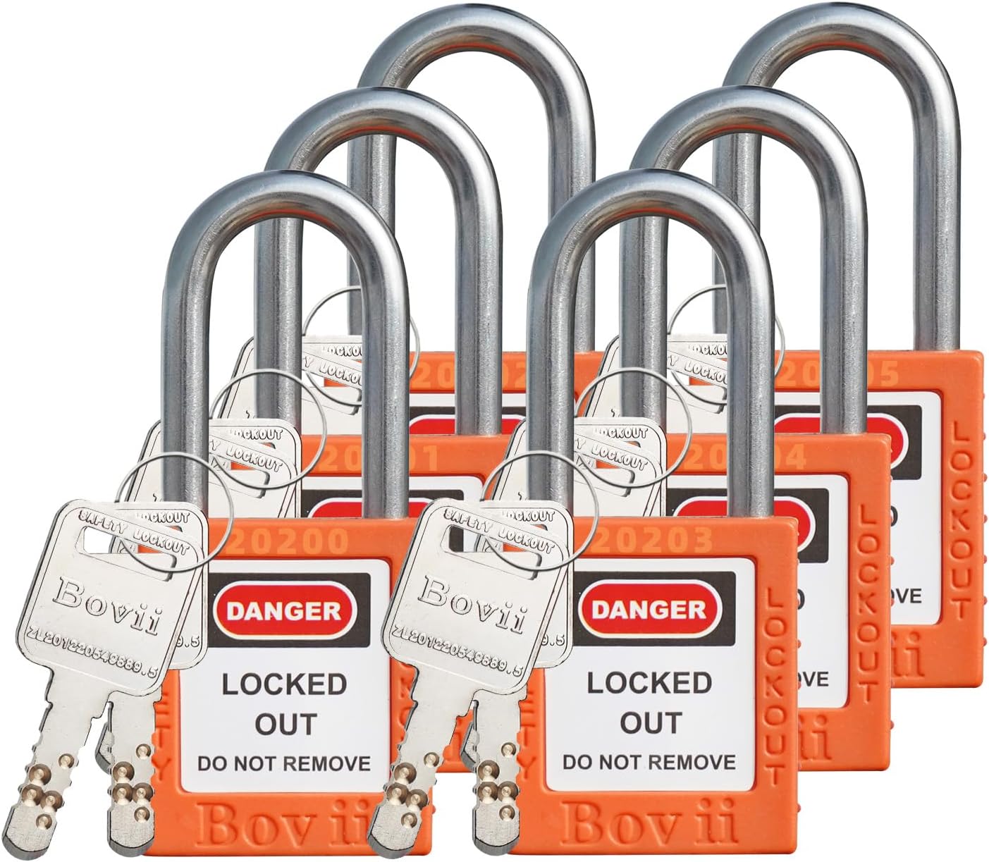 Amazon.com: QWORK Lockout Tagout Lock Box Kit, with 10 Keyed Different ...