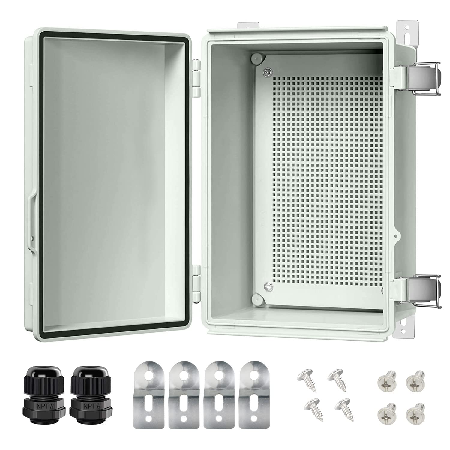 Snapklik.com : LeMotech Electrical Box, IP67 Waterproof Hinged Cover ...