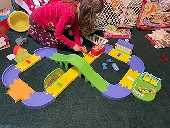 Amazon.com: Peppa Pig All Around Peppa’s Town Playset with Car Track ...