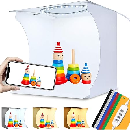 Amazon.com : DUCLUS Mini Photo Studio Light Box,Portable Folding ...