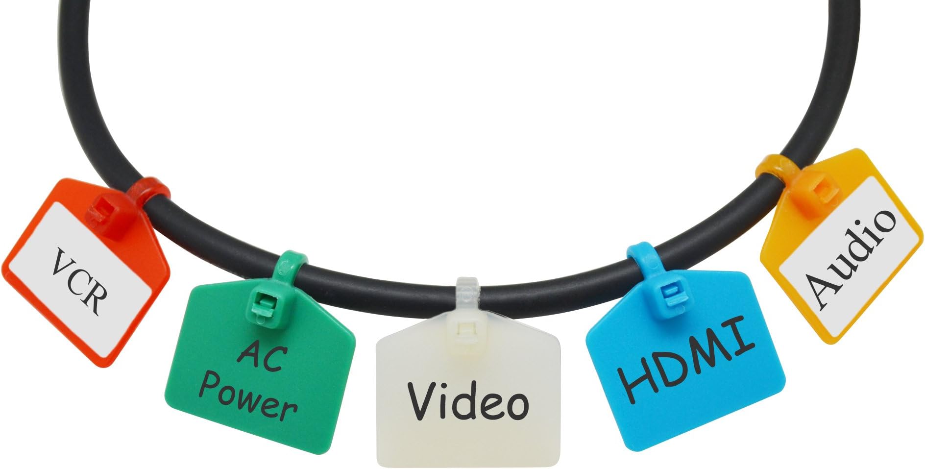 Amazon.com: Mr-Label 2-3/4” Nylon Cable Zip Ties Tags Labels Marker ...