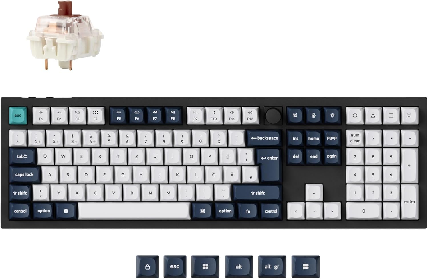 Keychron Q6 Max QMK/VIA Bluetooth Wireless /2,4 GHz/USB-C Wired Custom ...