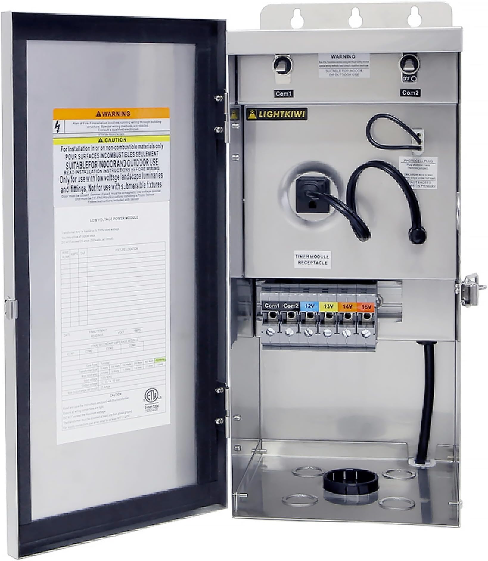 KICHLER Contractor Series 150W Transformer Stainless Steel - Amazon.com
