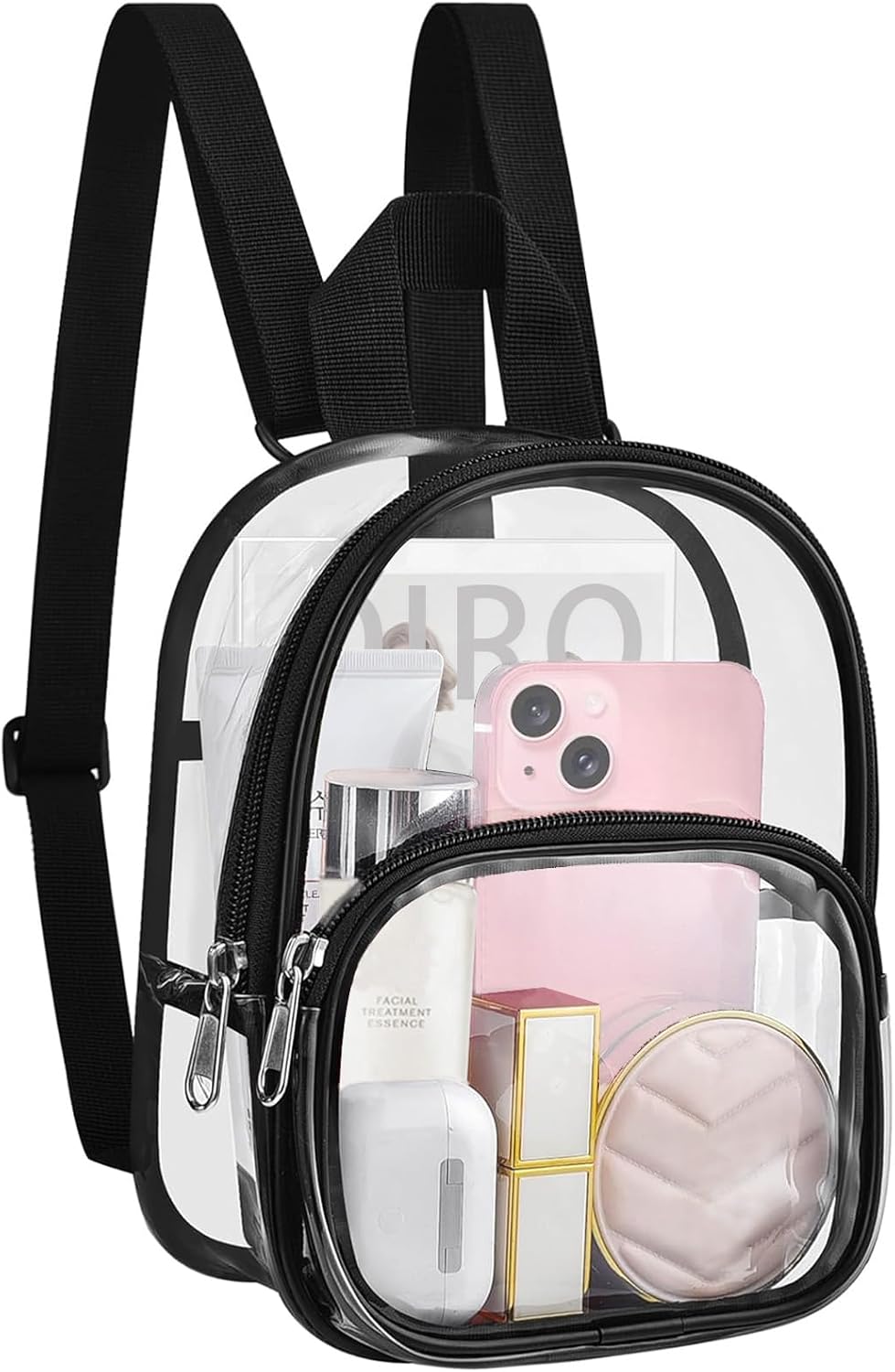Amazon.com: Naseto Mini Clear Backpack, Clear Bag for Stadium Events ...