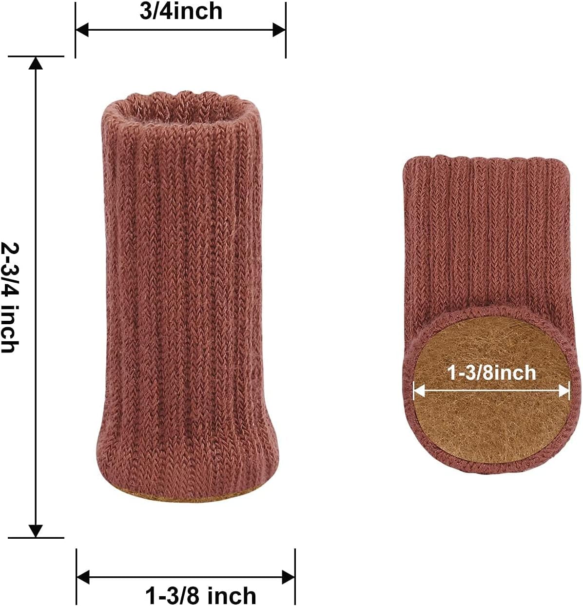 AIRUJIA Chair Leg Socks, 32PCS Knitted Elastic Furniture Socks Chair ...