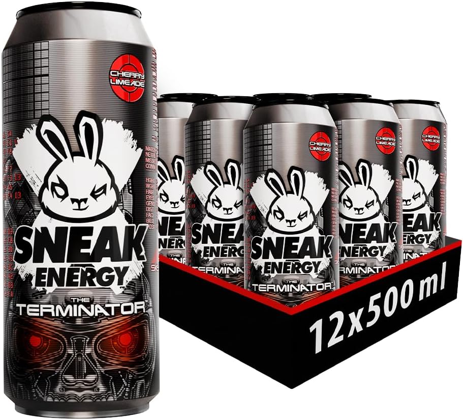 SNEAK Energy Drink Cans | Cherry Limeade | No Sugar. No Nasties. Just ...
