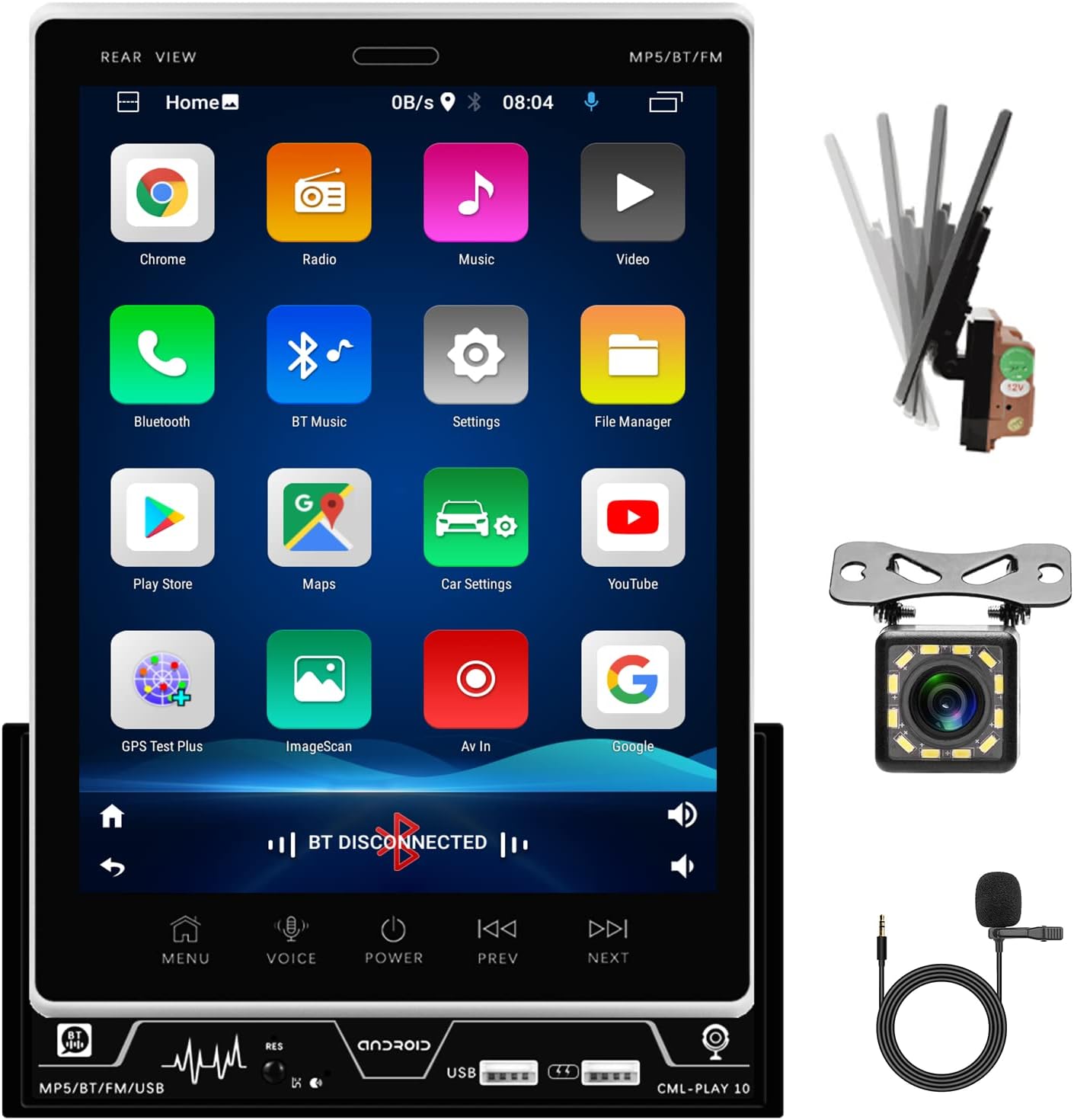 Amazon.com: 2G+32G Android Car Stereo 9.5'' HD Vertical Touch Screen ...
