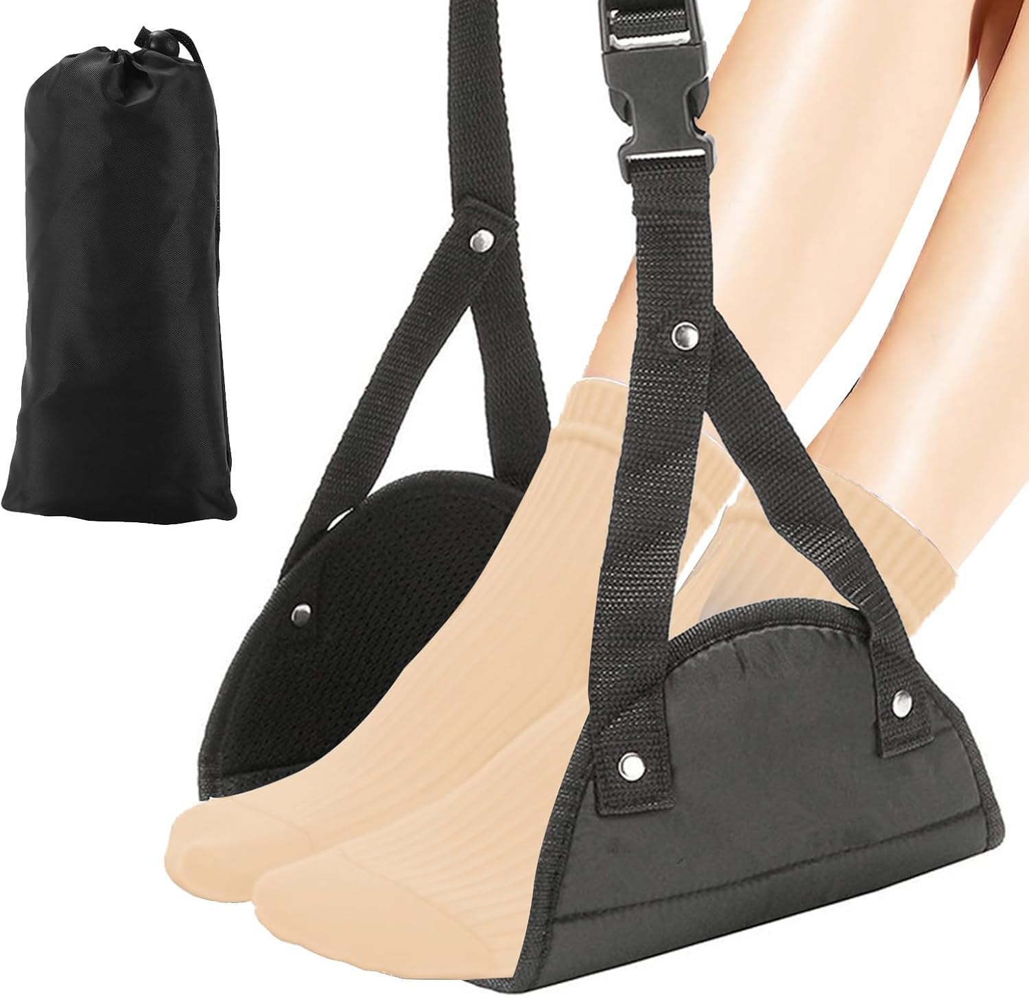 Airplane foot rest, Airplane Foot Hammock (Memory Foam), foot hammock ...