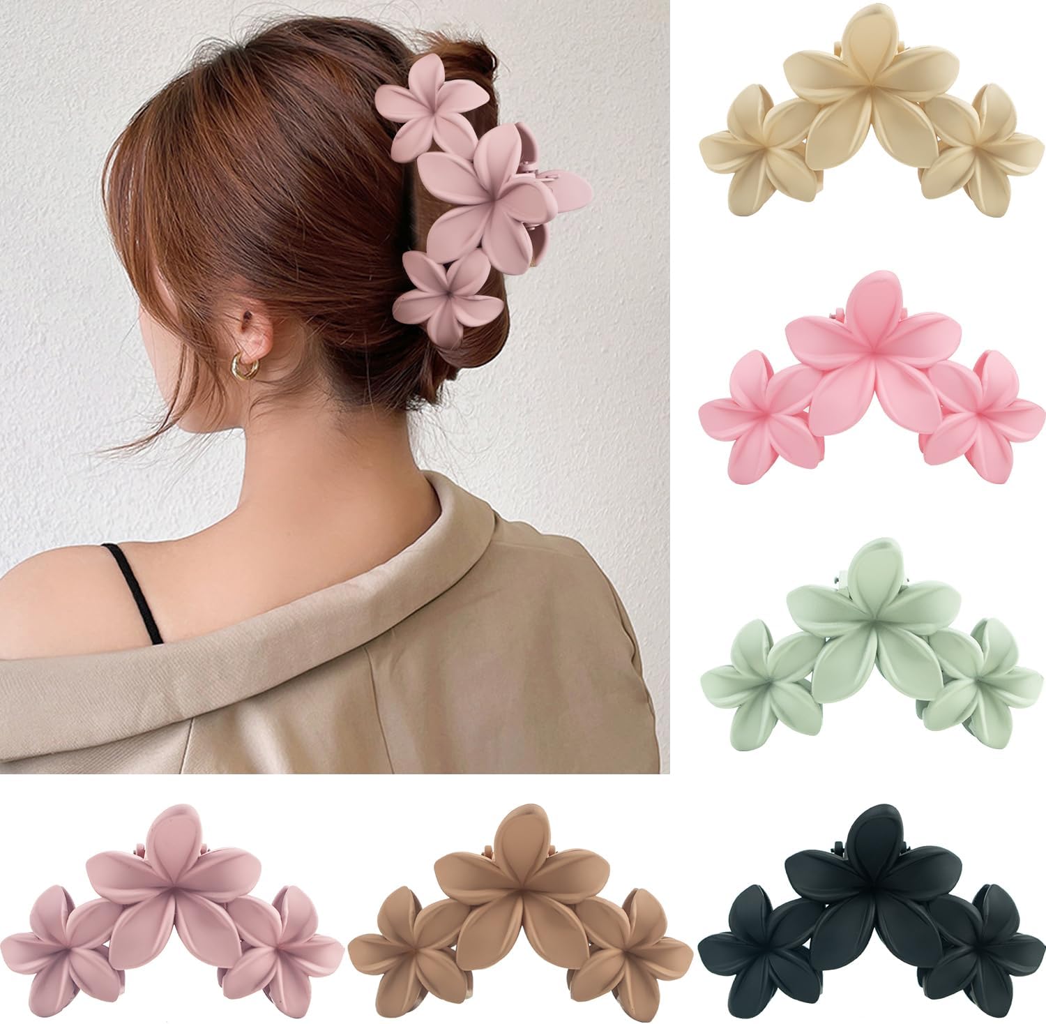 Amazon.com: Ufgin 6 Pcs Heart-Shaped Matte Nonslip Hair Jaw Clips - Cute Styling Accessories for ...