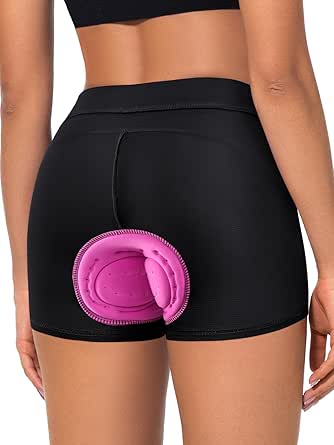 Amazon.com: BERGRISAR Women's Cycling Underwear 4D Padded Bike Shorts Biking Bicycle Undershorts ...
