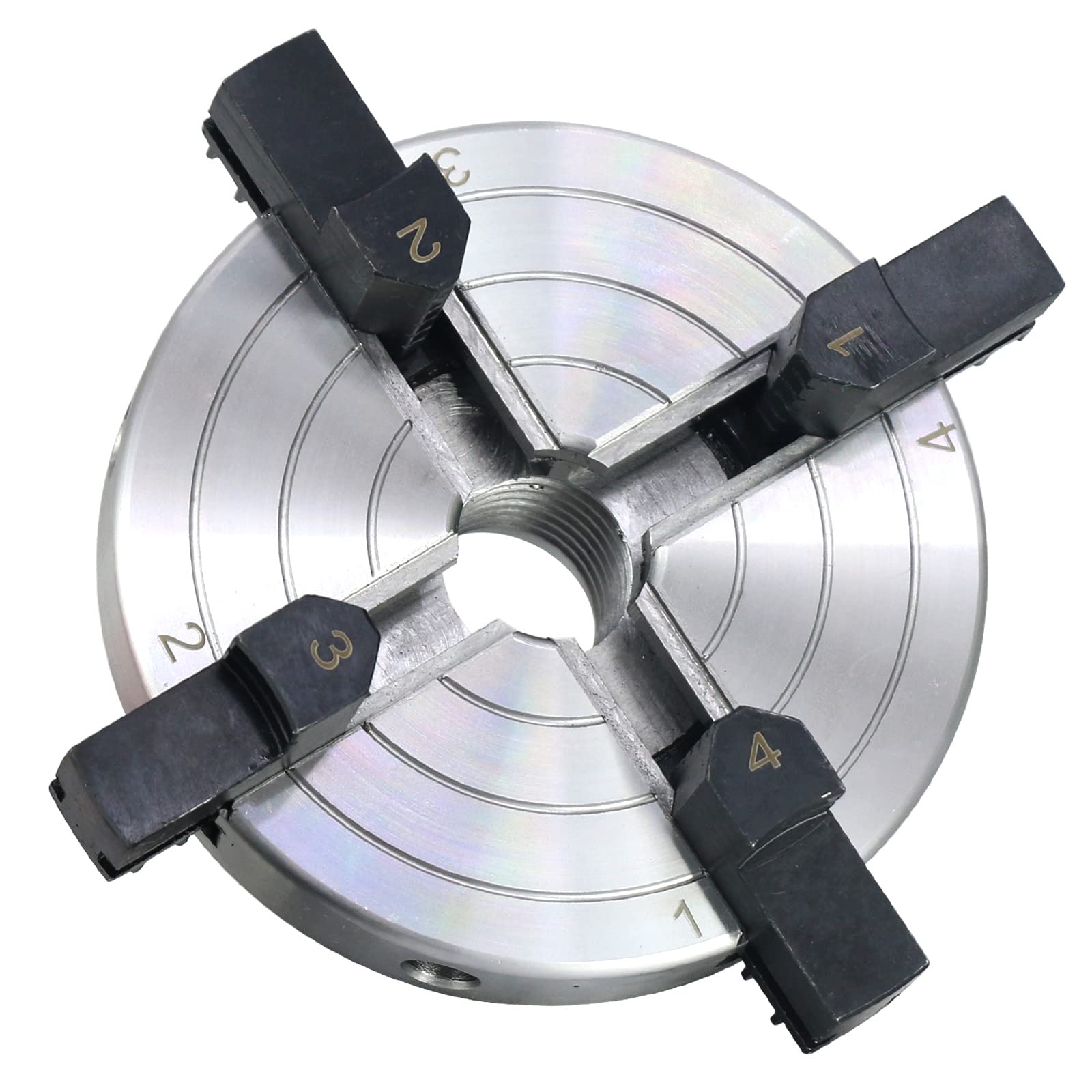 Snapklik.com : Wood Lathe Chuck 4 Inch 4 Jaws Self-Centering Lathe ...