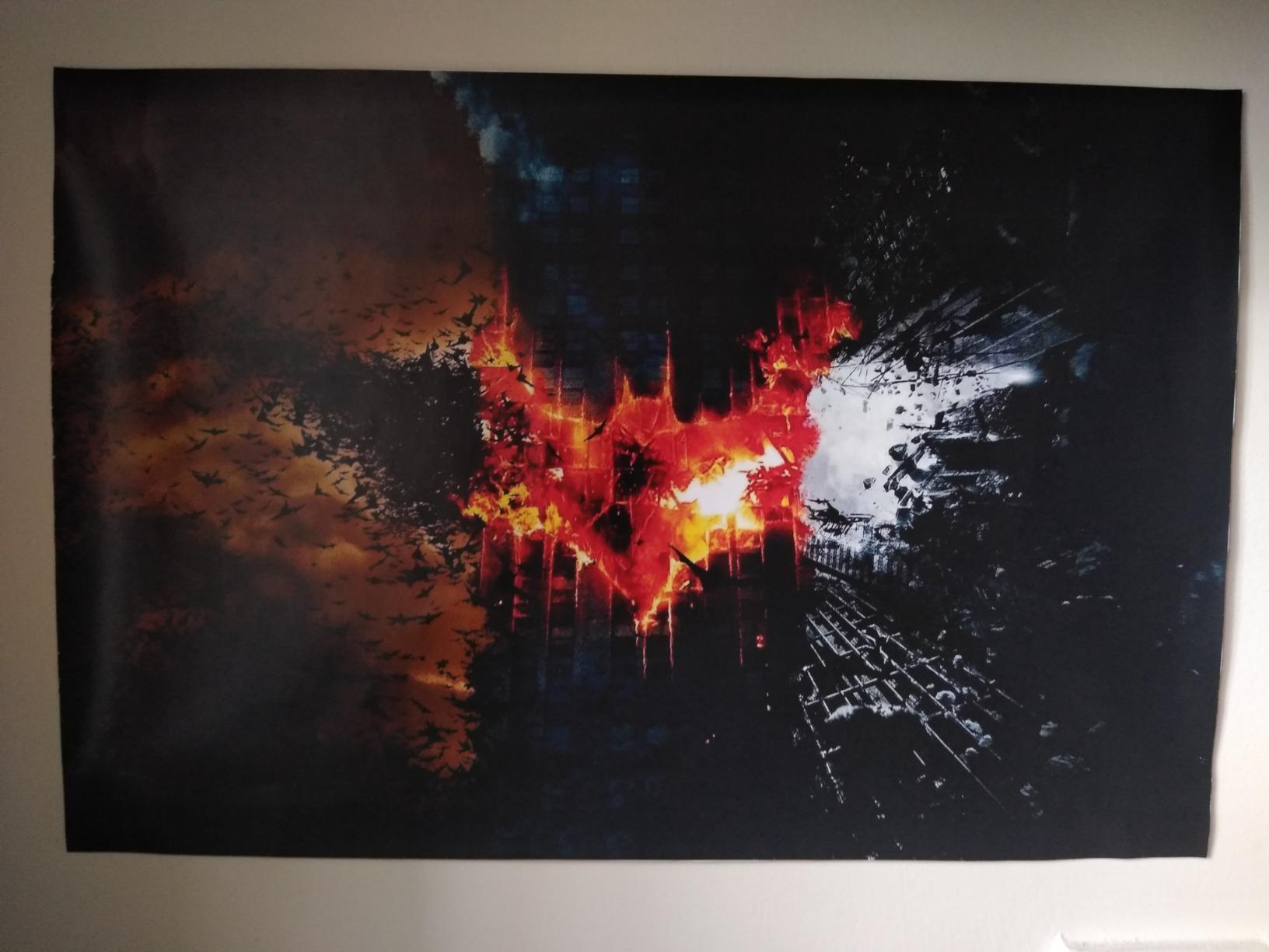 Posterhouzz Batman The Dark Knight Rises Symbol Wall Poster (Paper ...