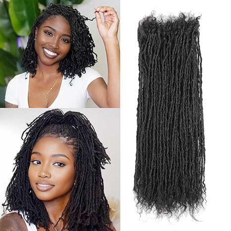 Amazon.com : 8-12 Inch Sister locs Human Hair Handmade Interlock Locs ...