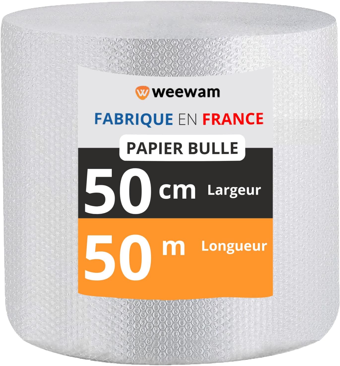 Rouleau Papier Bulle 50 cm x 50 mètres - FABRIQUÉ EN FRANCE - Papier ...