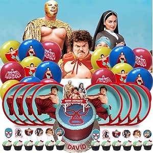 Amazon.com: Generic Nacho Libre Party Supplies Plates Decorations ...